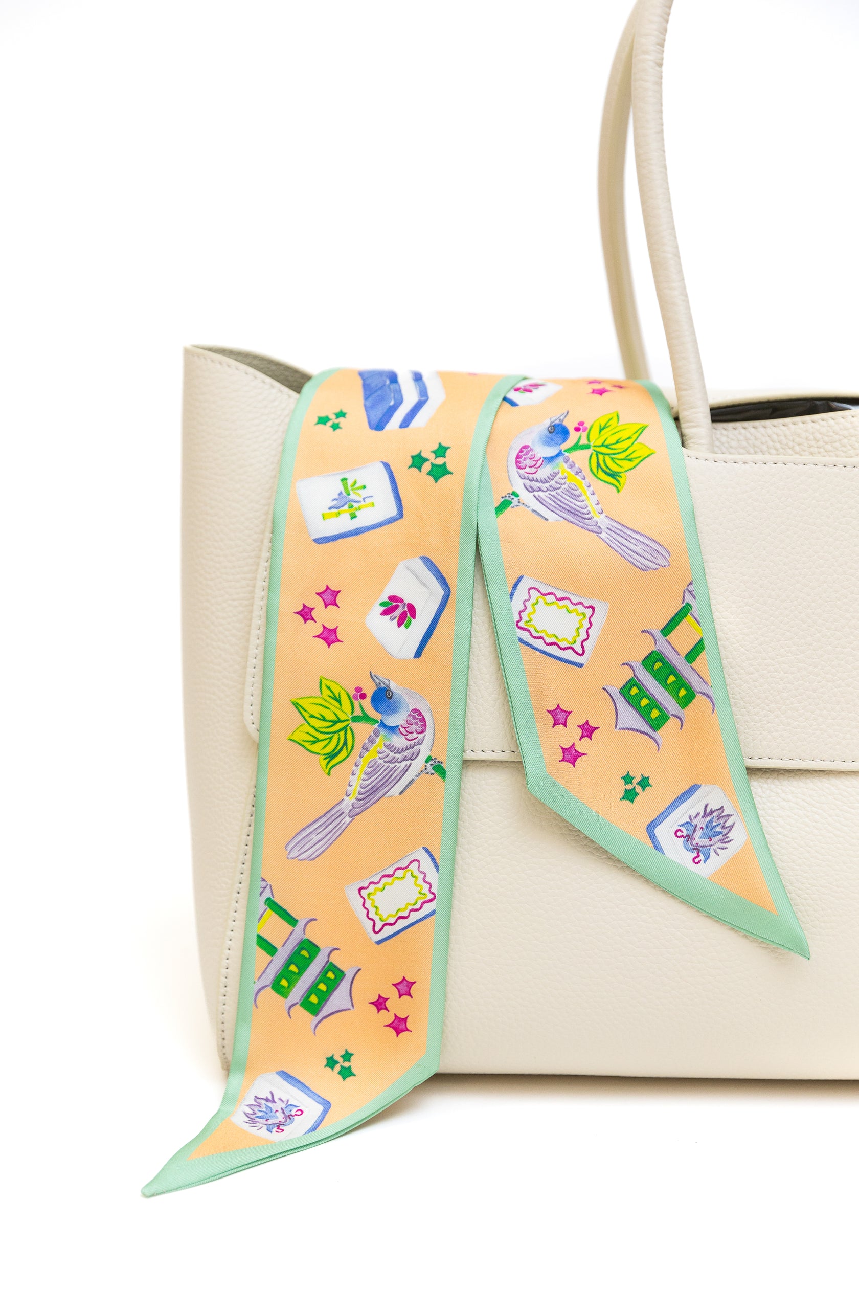 Catherine Cartie x Bam Bird Boutique Silk Twilly Scarves