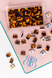 Classic Tortoise Shell Tile Set – Bam Bird Boutique